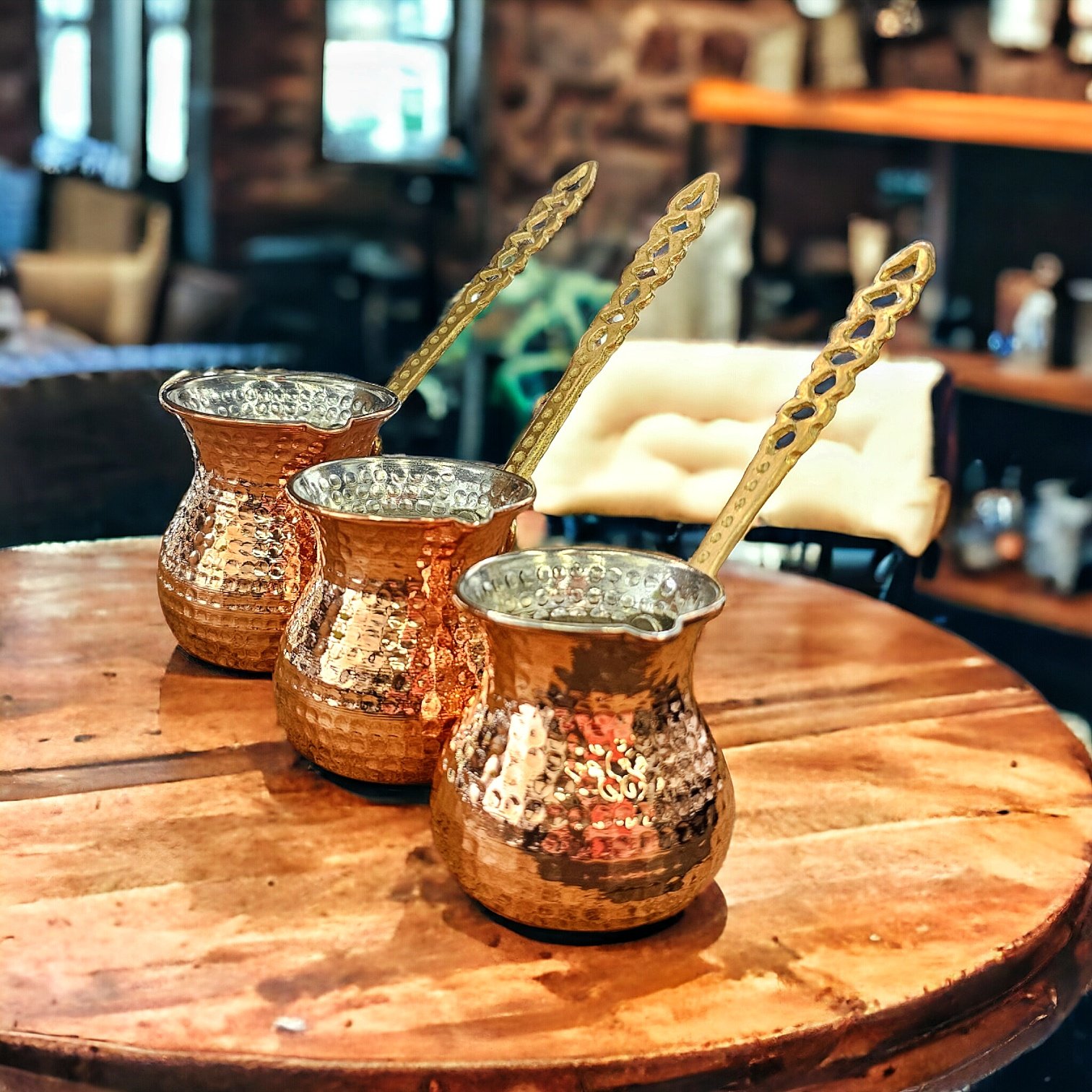 Rakwa - Copper Lebanese Coffee Pot - Ban Black